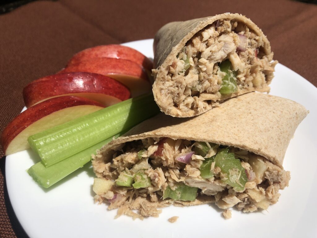 Salmon and Apple Salad Wrap – Niki Kubiak